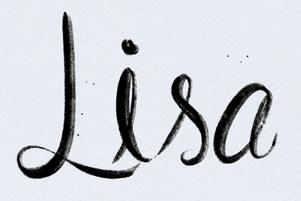 Hand drawn vector Lisa font | Premium Vector - rawpixel