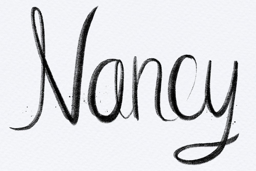 Hand drawn Nancy font typography | Free Photo - rawpixel