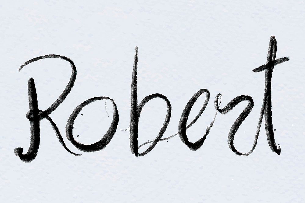 Vector Hand drawn Robert font | Free Vector - rawpixel