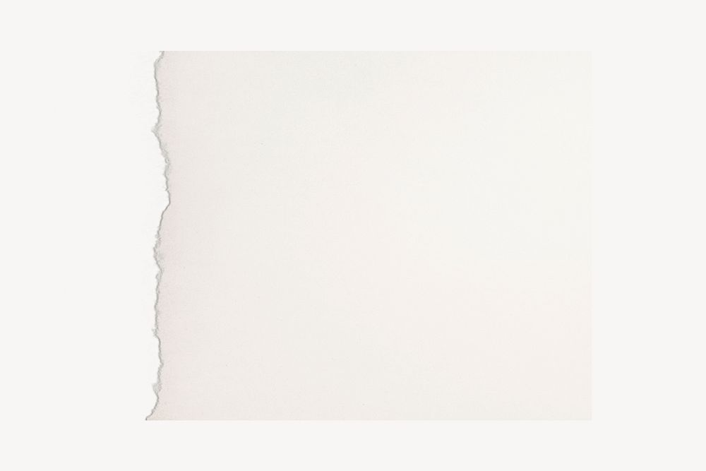 Ripped paper collage element, white | Premium PSD - rawpixel