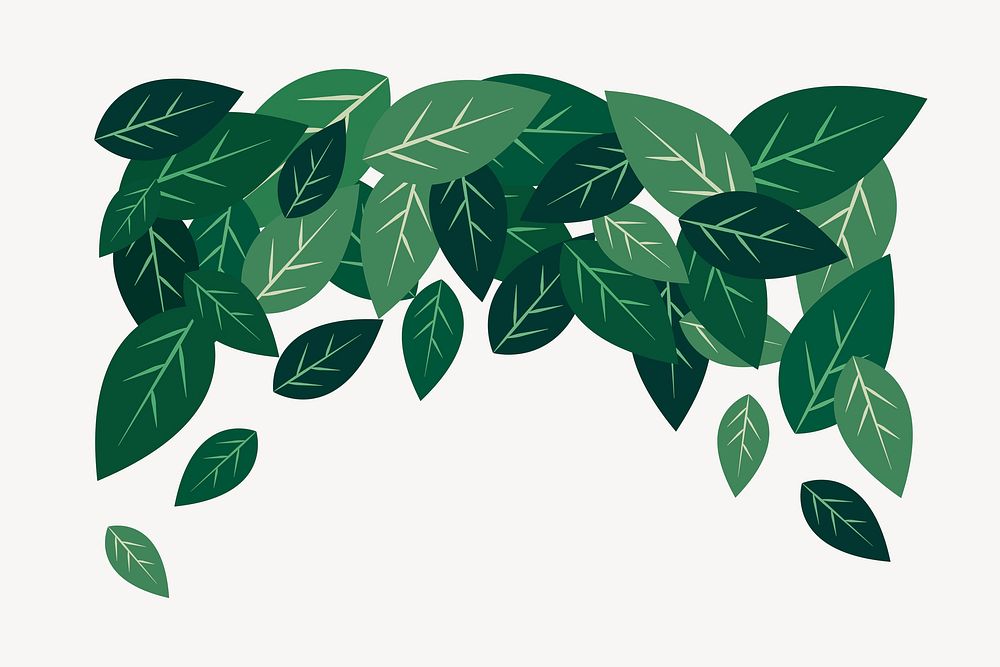 Leaf border design element vector | Premium Vector Illustration - rawpixel