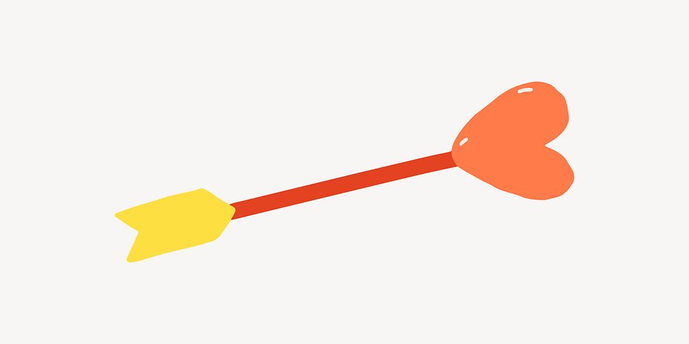 Cupid's arrow collage element, cute | Premium Vector - rawpixel