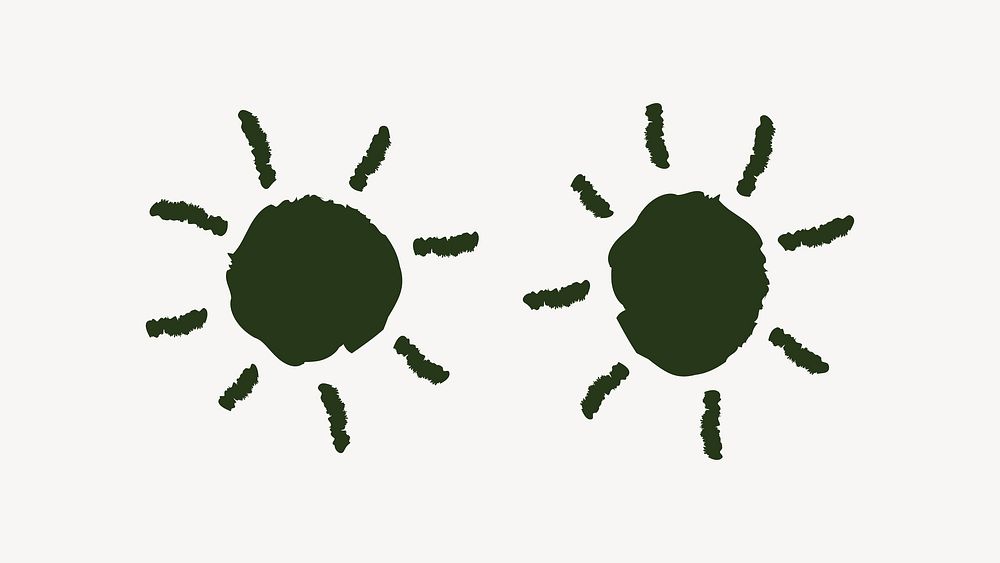 Green sun divider, weather collage | Premium Vector - rawpixel