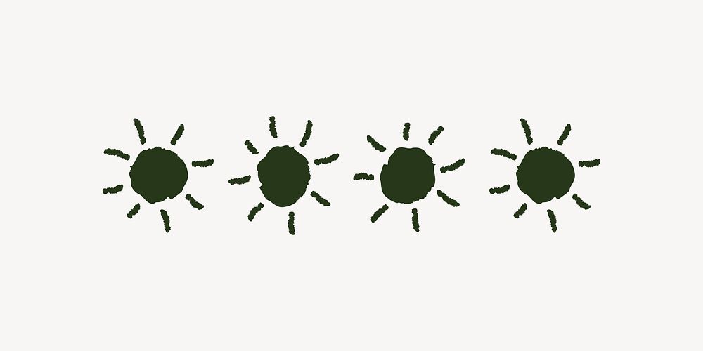 Green sun divider, weather collage | Premium Vector - rawpixel