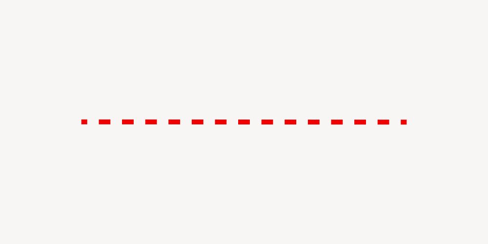 Red dotted line divider vector | Premium Vector - rawpixel