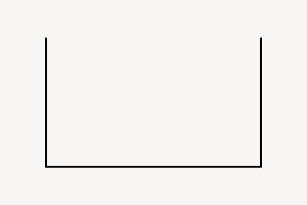 Half square border, thin line | Premium Vector - rawpixel