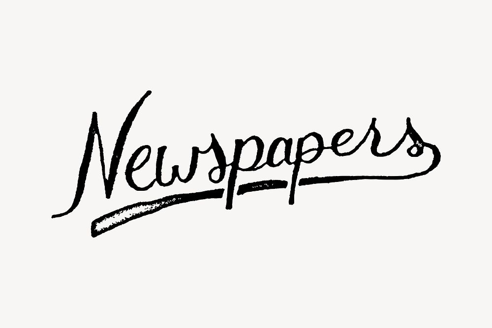 Newspaper word collage element vector | Free Vector - rawpixel