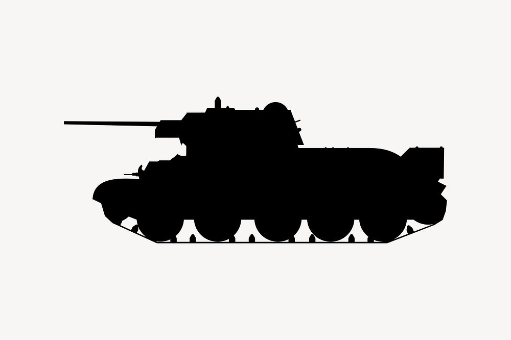 Tank silhouette clipart, illustration psd | Free PSD - rawpixel