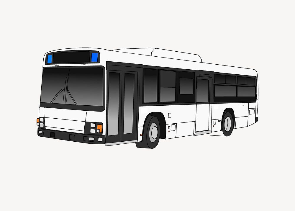 Bus collage element psd | Free PSD - rawpixel