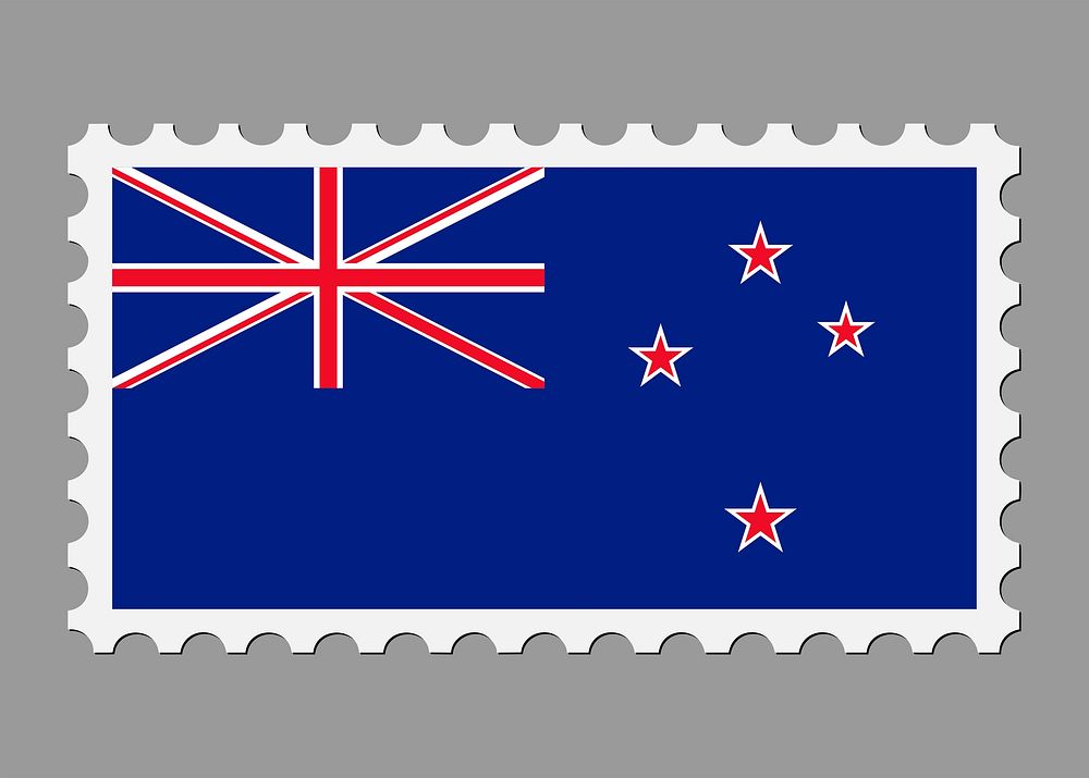 New Zealand flag stamp illustration | Free Vector - rawpixel