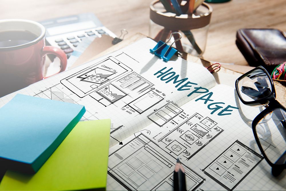 Web template layout draft sketch | Free Photo - rawpixel