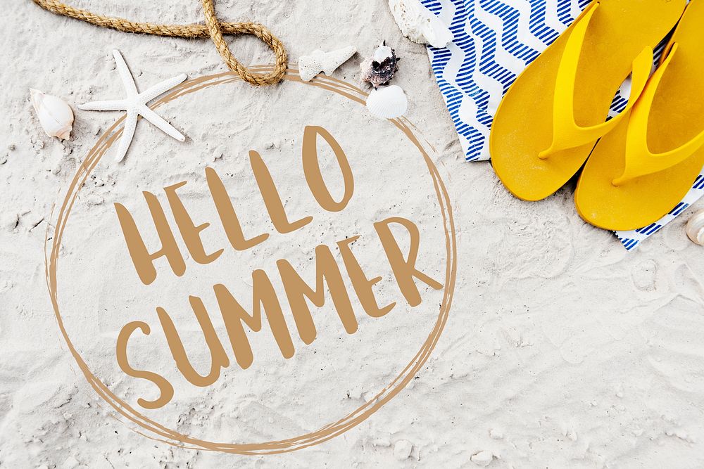 Hello Summer Vacation Message Sign | Free Photo - rawpixel