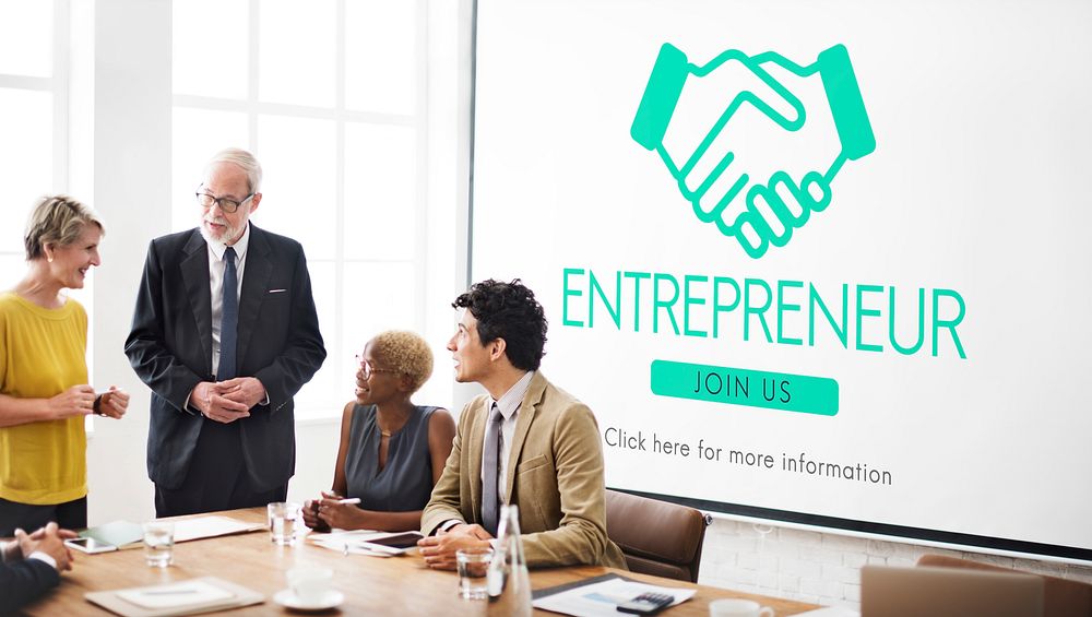 Entrepreneur Business Venture Handshake Graphic | Free Photo - rawpixel