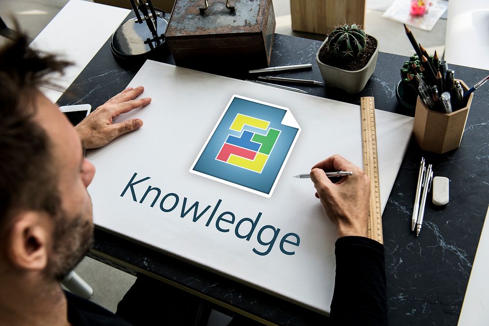 Man working banner network graphic | Premium Photo - rawpixel