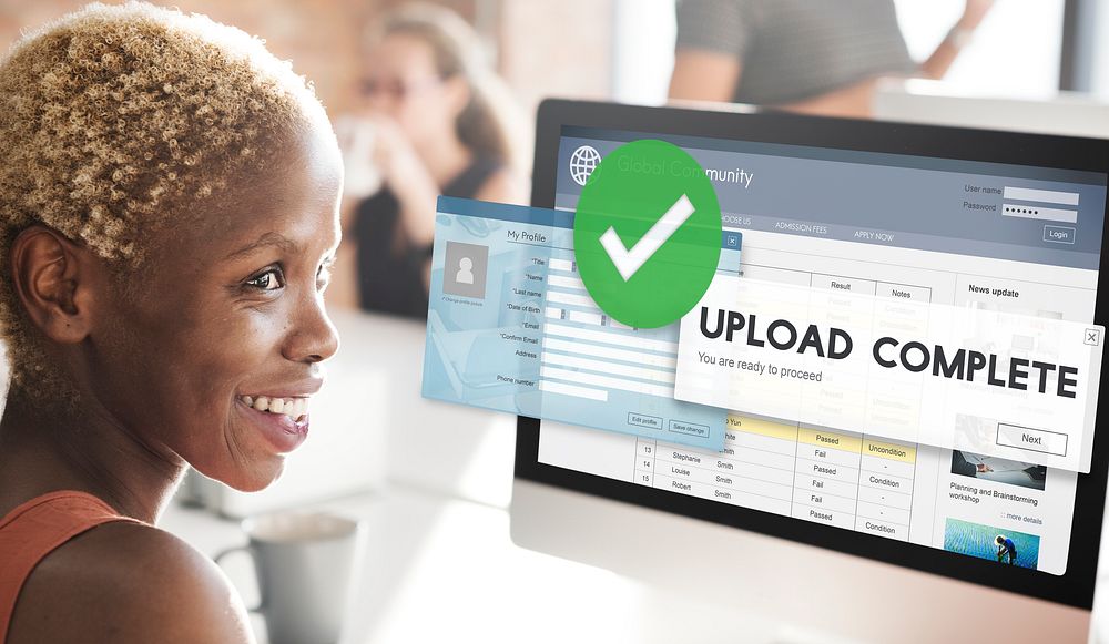 Upload Complete Data Uploading Submit | Premium Photo - rawpixel