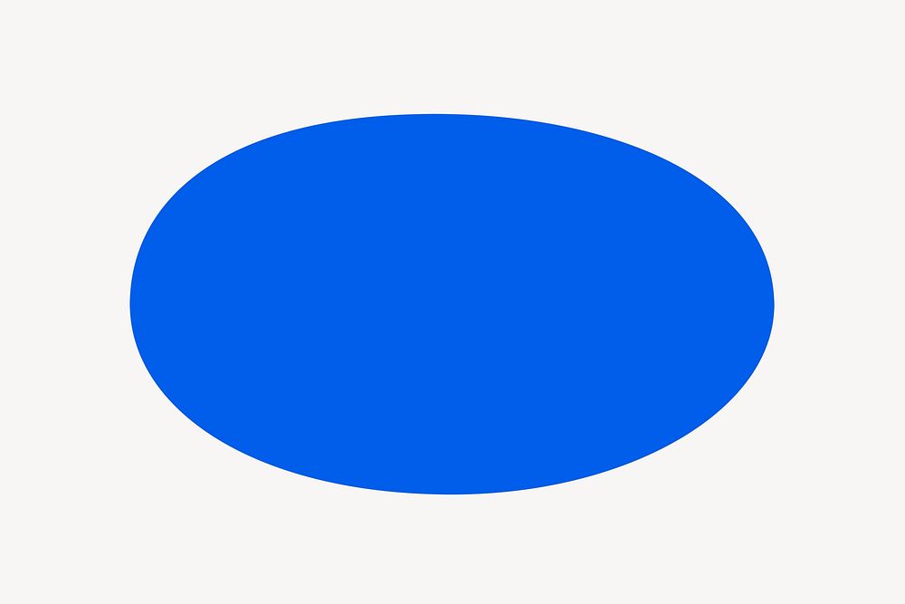 Blue oval badge collage element | Premium PSD - rawpixel