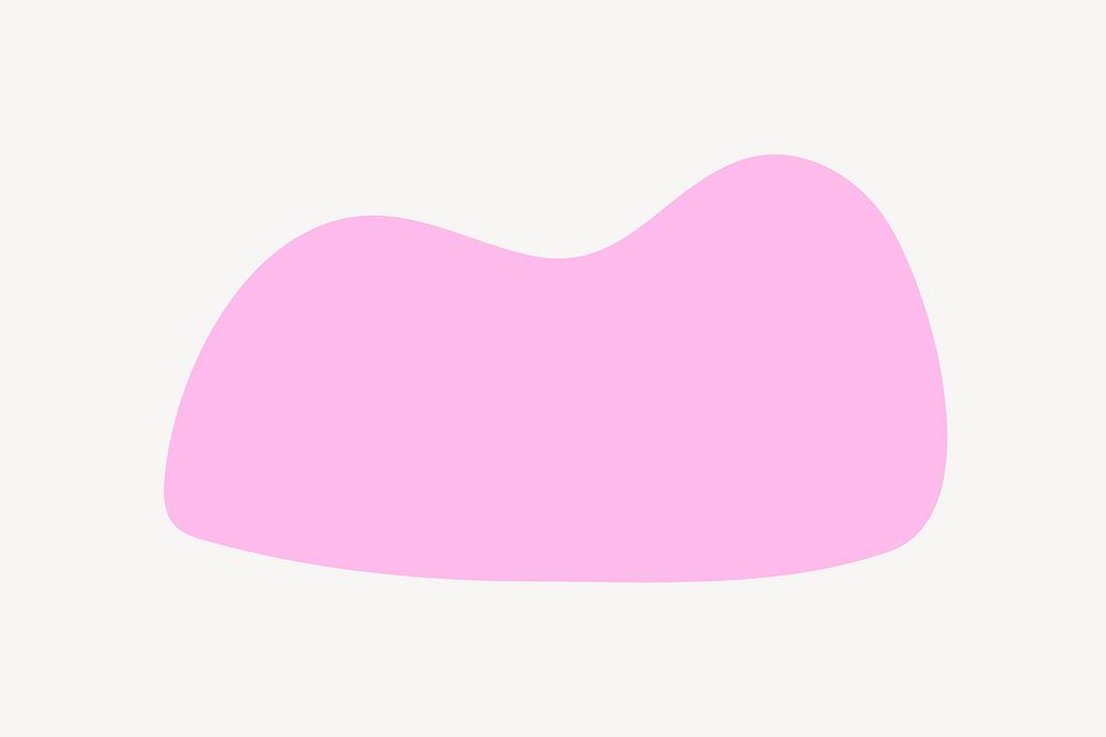 Pink abstract blob shape psd | Premium PSD - rawpixel