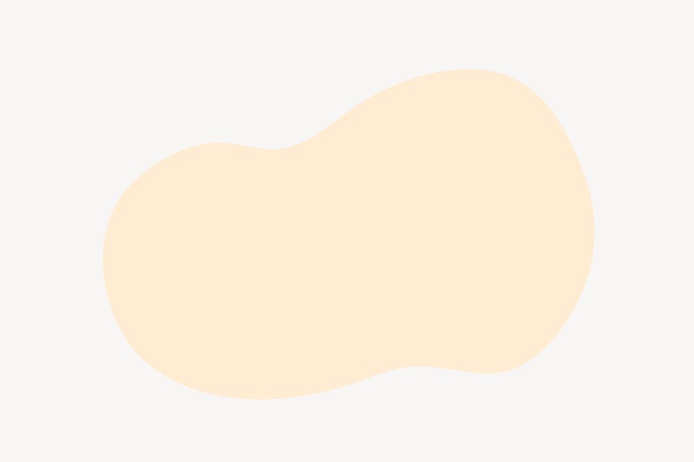 Beige abstract blob shape psd | Premium PSD - rawpixel