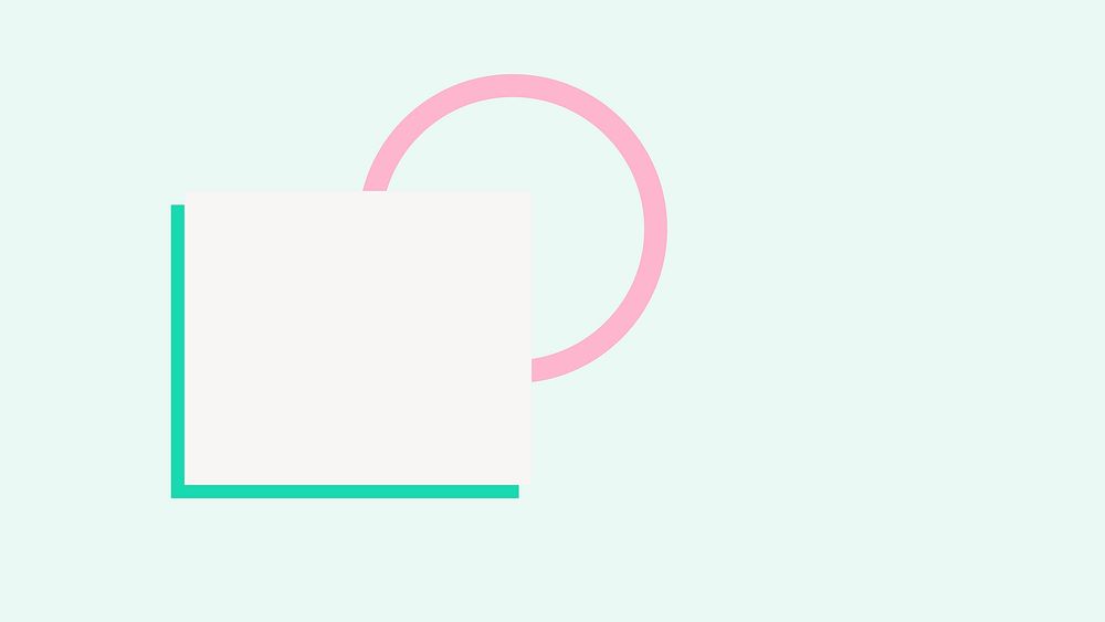 Geometric frame computer wallpaper, pastel | Premium Vector - rawpixel