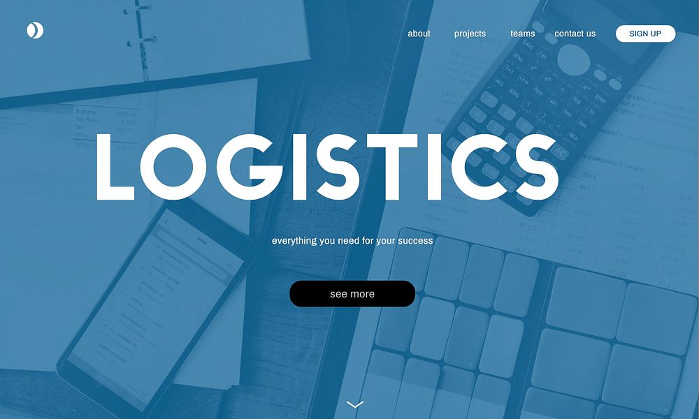 Logistics business website interface design. | Free Photo - rawpixel