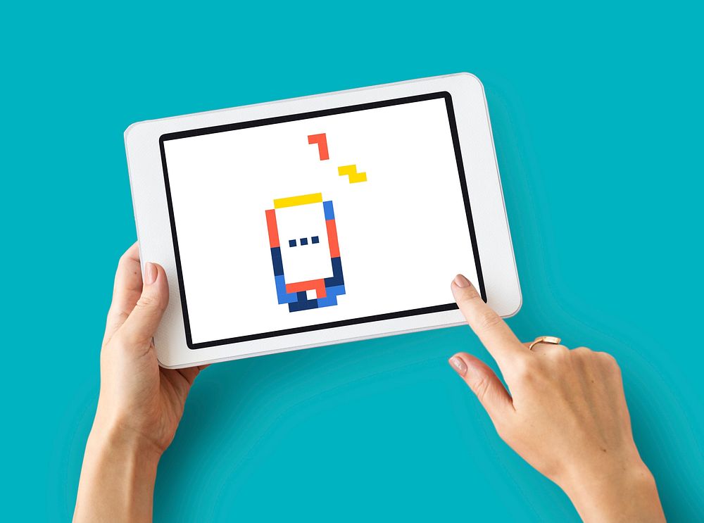 8 bit illustration mobile phone | Free Photo - rawpixel