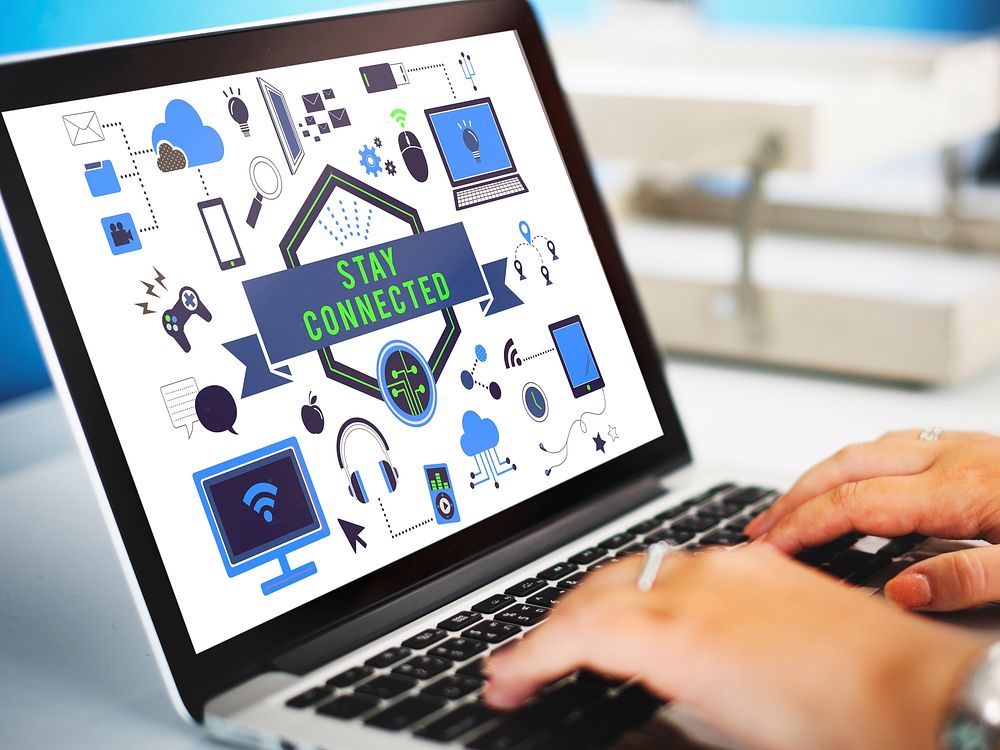 Stay Connected Technology Icons Graphics | Free Photo - rawpixel