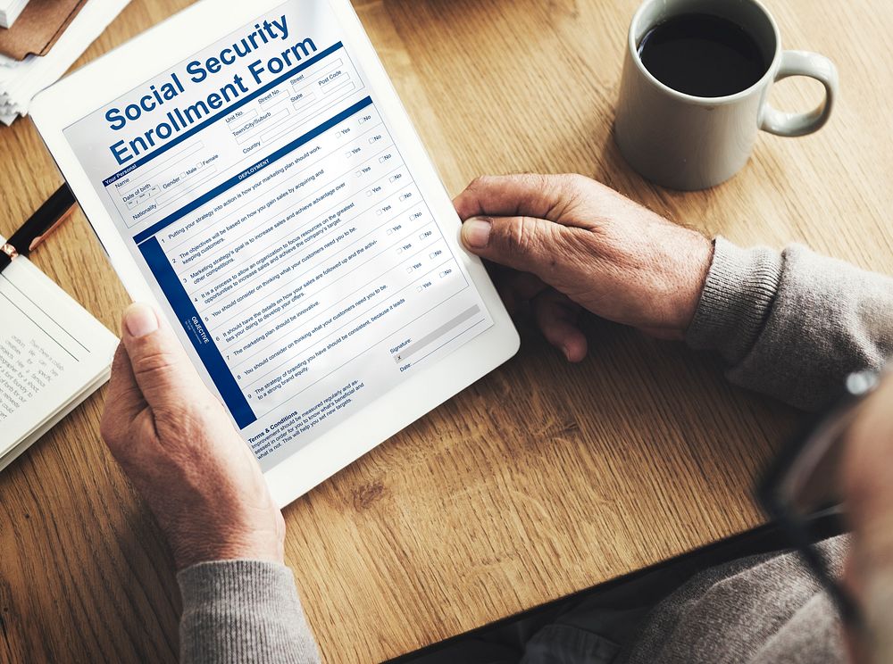 Social Security Enrollment Form Document | Free Photo - rawpixel