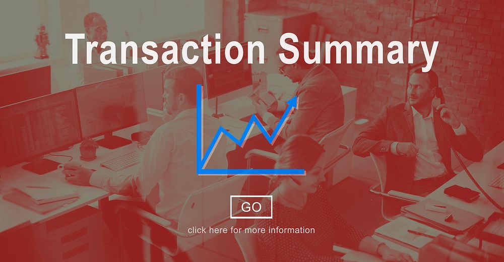 Transaction Summary Accounting Financial Taxation | Premium Photo ...