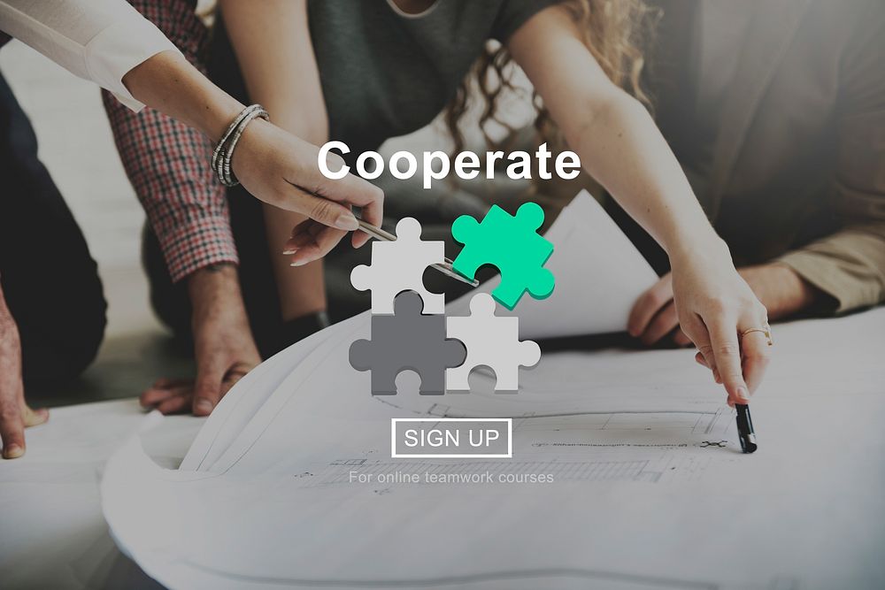 Cooperate Support Collaboration Partnership Concept | Premium Photo ...