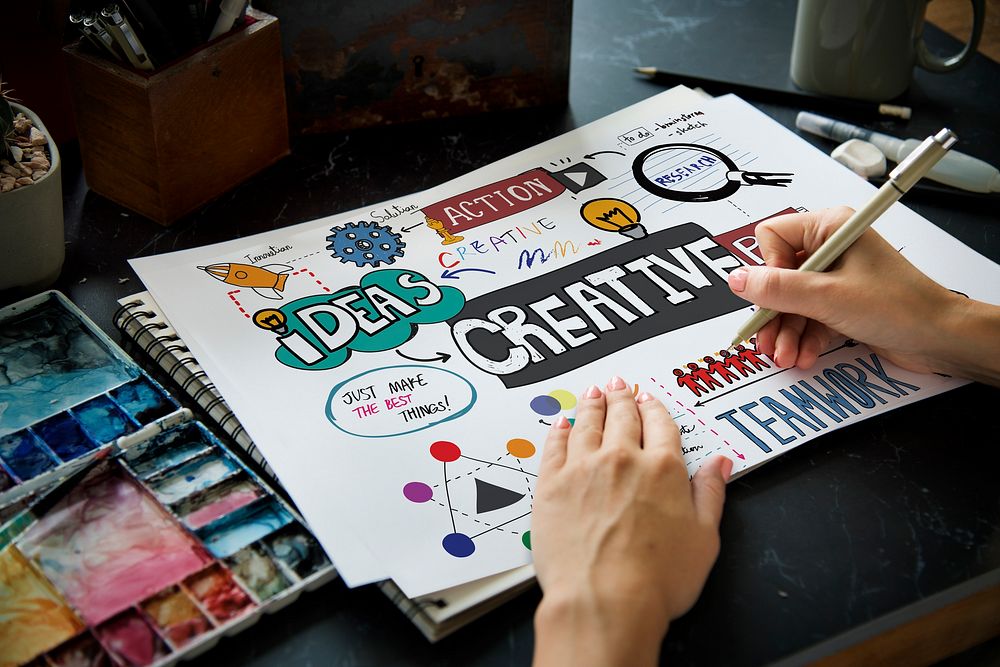 Creative Process Development Ideas Diagram | Premium Photo - rawpixel