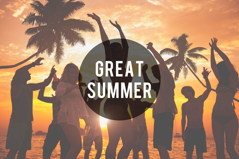 Great Summer Holiday Happiness Cheerful | Premium Photo - rawpixel