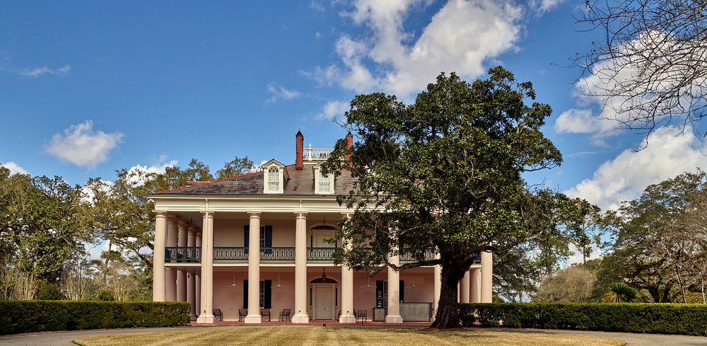 Greek Revival-style manor house Oak | Free Photo - rawpixel