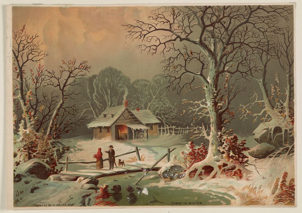 Forge winter, c1882 Nov. 20 | Free Photo Illustration - rawpixel