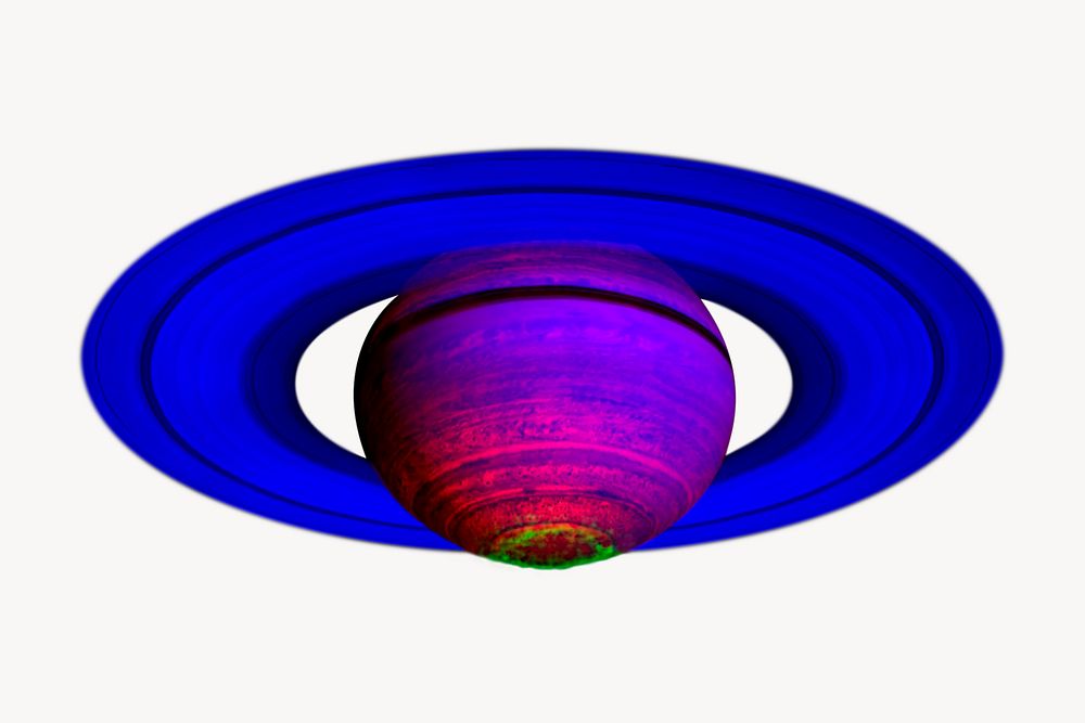 Colorful Saturn on white background | Free Photo - rawpixel