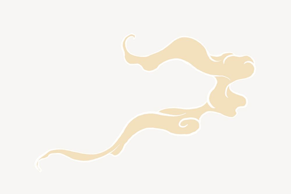 Japanese oriental smoke, abstract illustration | Premium Photo ...