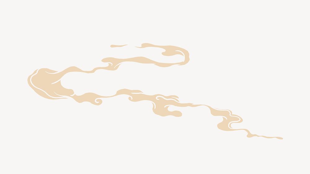 Japanese oriental smoke, abstract illustration | Premium Photo ...