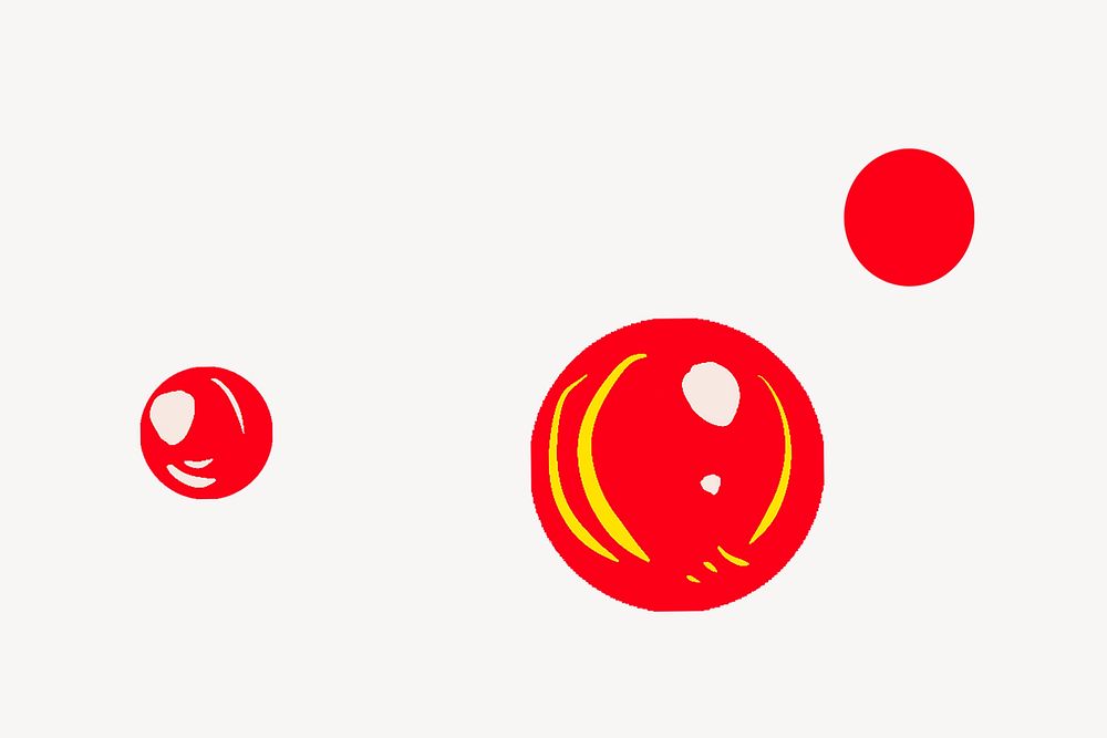 Red bubbles, circle geometric shapes | Premium Photo Illustration ...