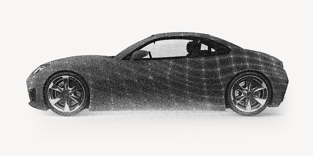 Black car, retro wireframe design | Free Photo - rawpixel