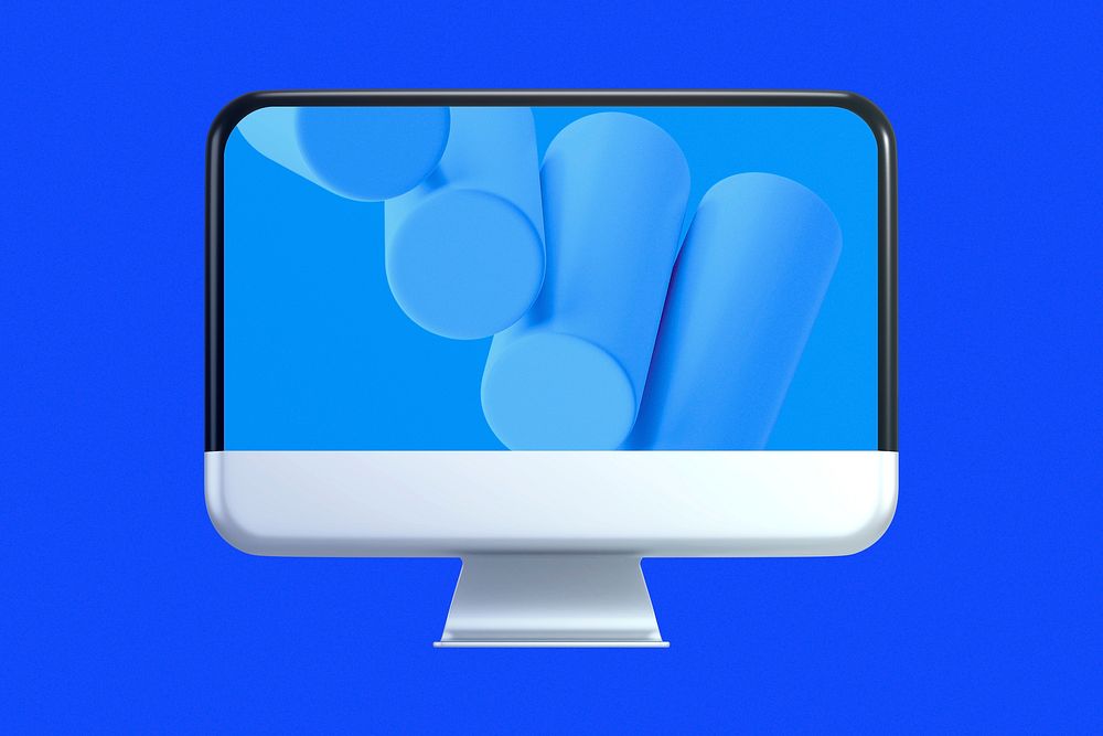 3D rendering computer screen illustration | Free Photo - rawpixel