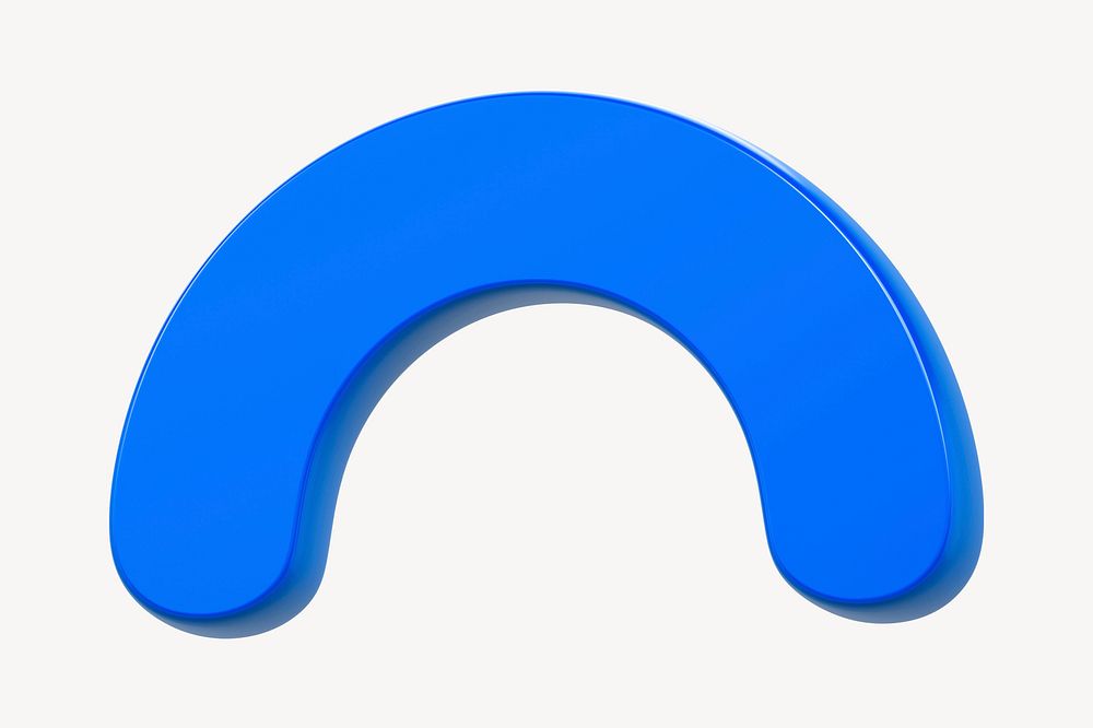 Blue arch shape 3D geometric | Premium Photo - rawpixel