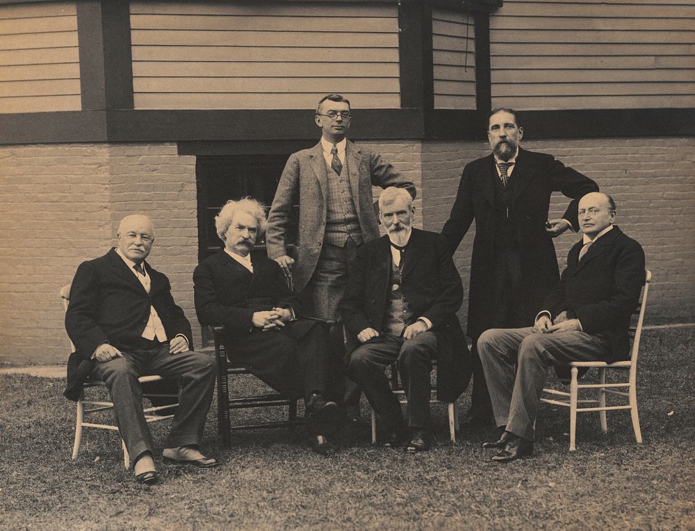 Samuel Clemens and Literary Friends | Free Photo - rawpixel
