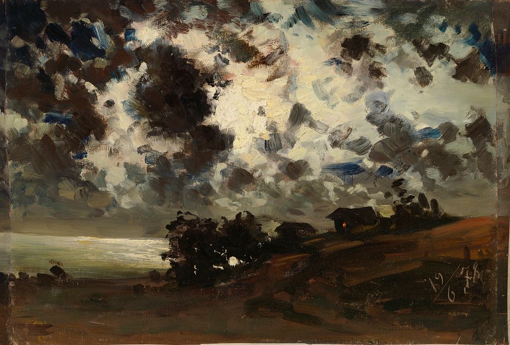 Moonlight, study, 1878 | Free Photo Illustration - rawpixel