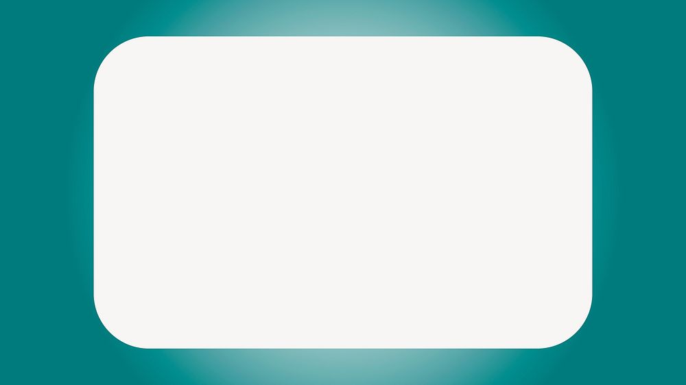 Teal rectangle frame, simple design | Premium Vector - rawpixel
