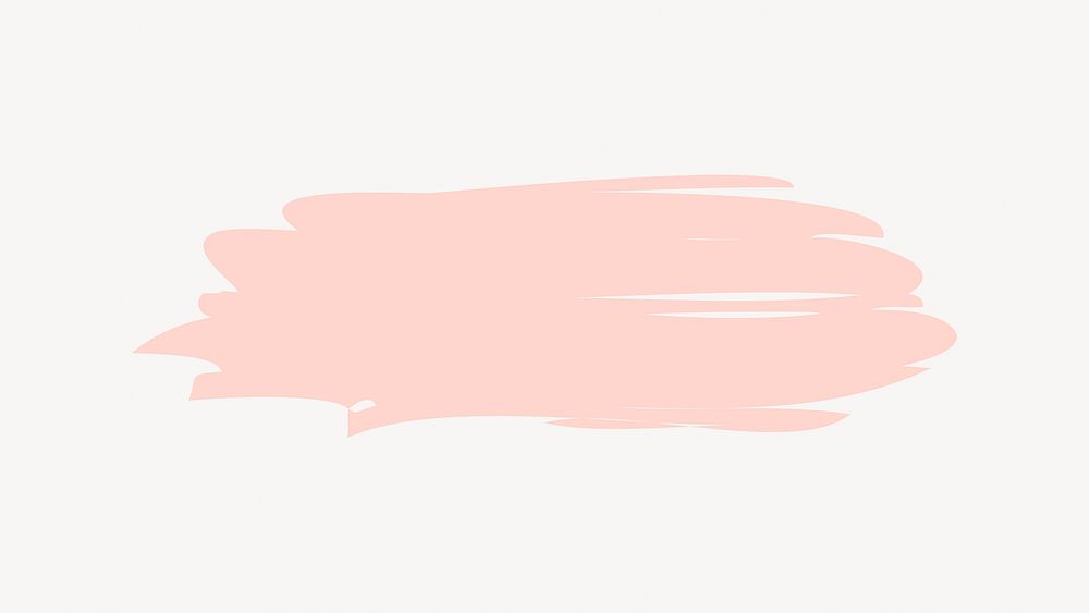 Abstract pink brushstroke badge clipart | Premium Vector - rawpixel