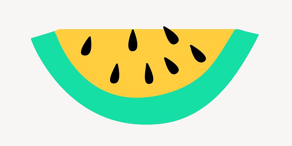 Yellow watermelon doodle, fruit clipart | Premium Vector - rawpixel