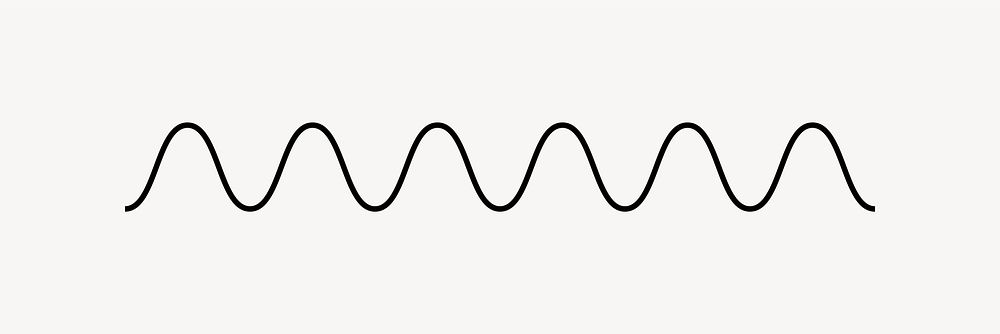 Thin squiggly line collage element | Premium Vector - rawpixel