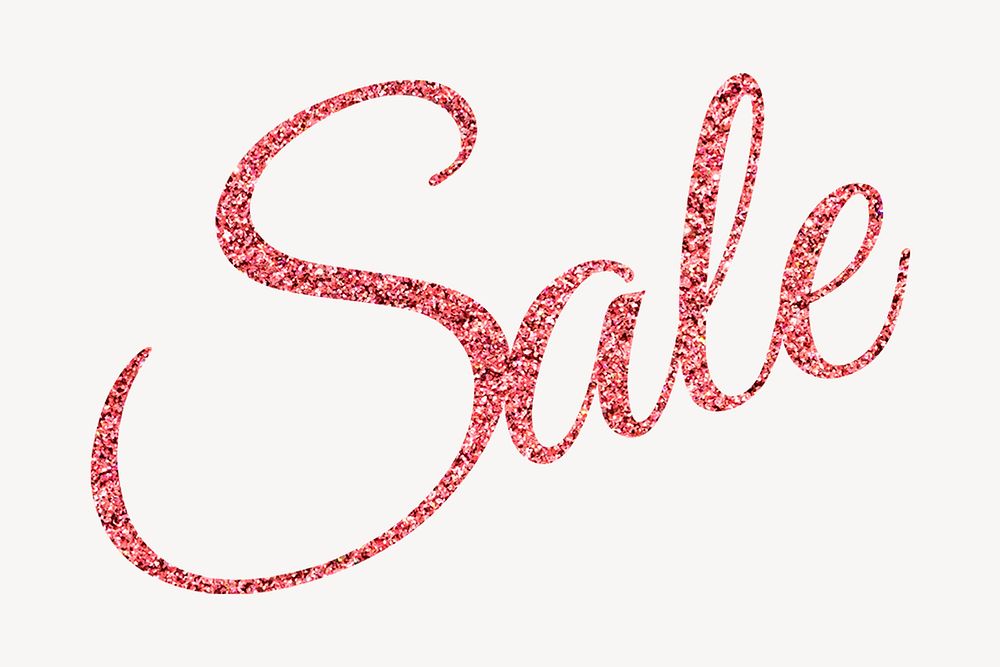 Sale word glittery, handwriting font | Premium PSD - rawpixel