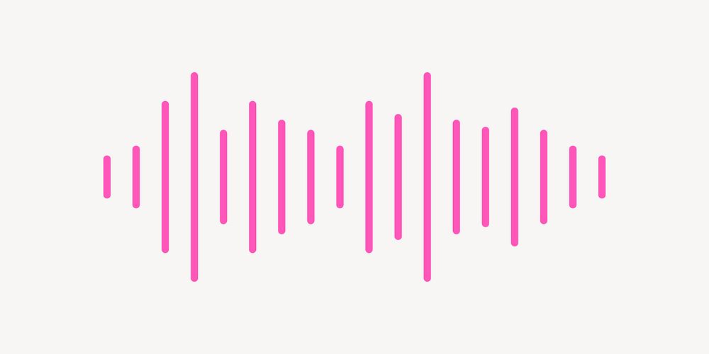Sound wave collage element vector | Premium Vector - rawpixel