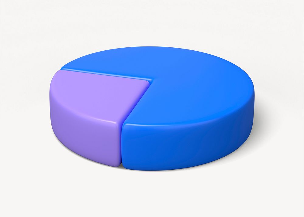 Purple pie chart business graph, | Premium PSD - rawpixel