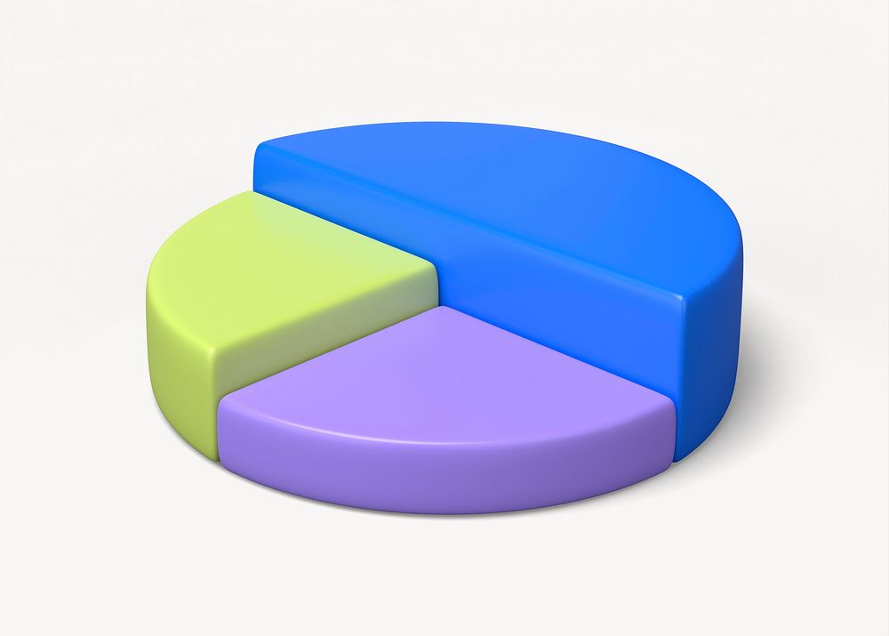 Funky pie chart business graph | Premium Photo - rawpixel